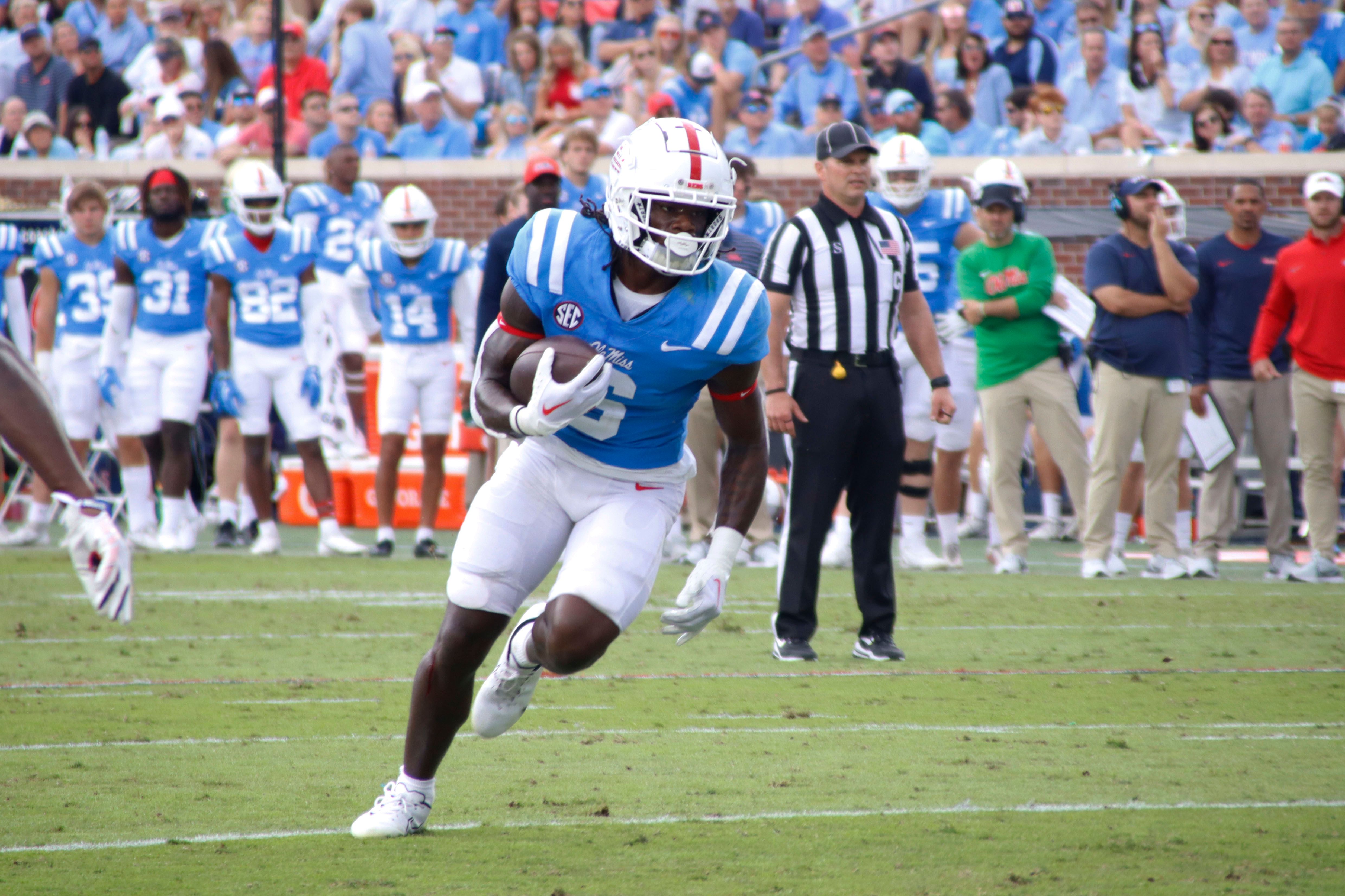 Homecoming: Ole Miss Rebels RB Zach Evans Returns To Houston For Texas ...