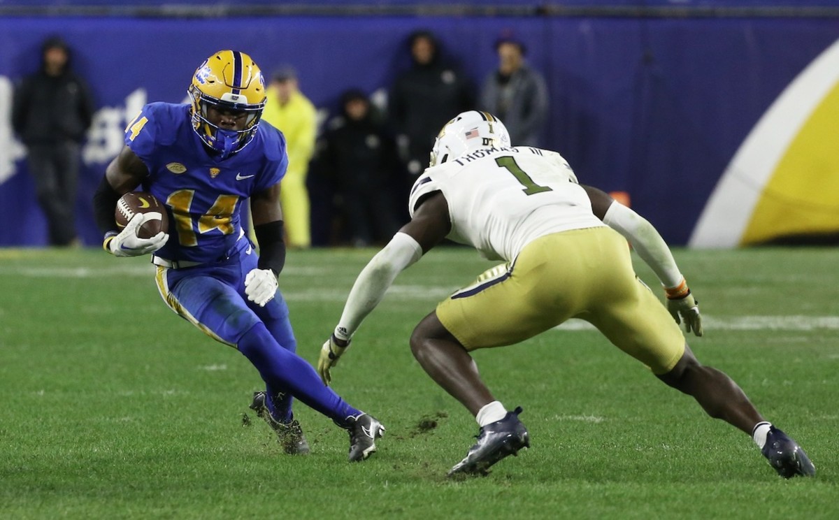 Pitt Panthers WR Konata Mumpfield a Gametime Decision vs. Louisville ...