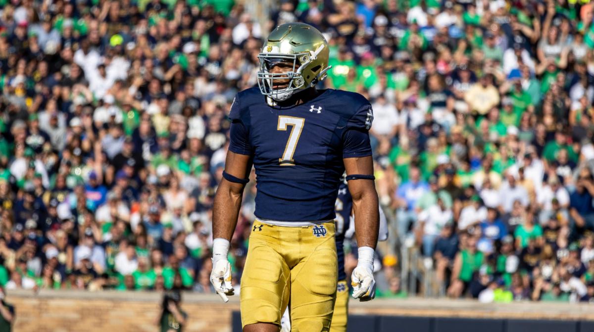 New Orleans Saints Draft Notre Dame DE Isaiah Foskey - Sports ...