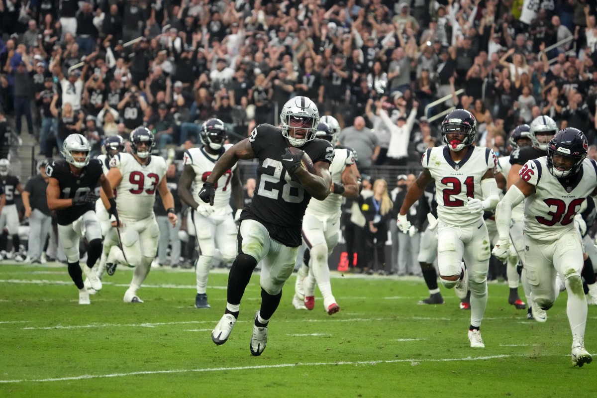 Las Vegas Raiders RB Josh Jacobs Running with a Mission - Sports ...