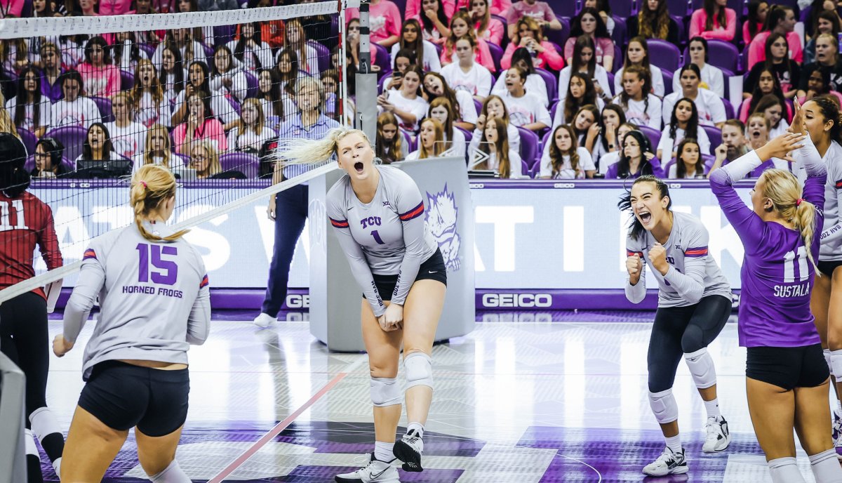 TCU Volleyball: Horned Frogs Take Down Oklahoma in Four Sets - Sports ...