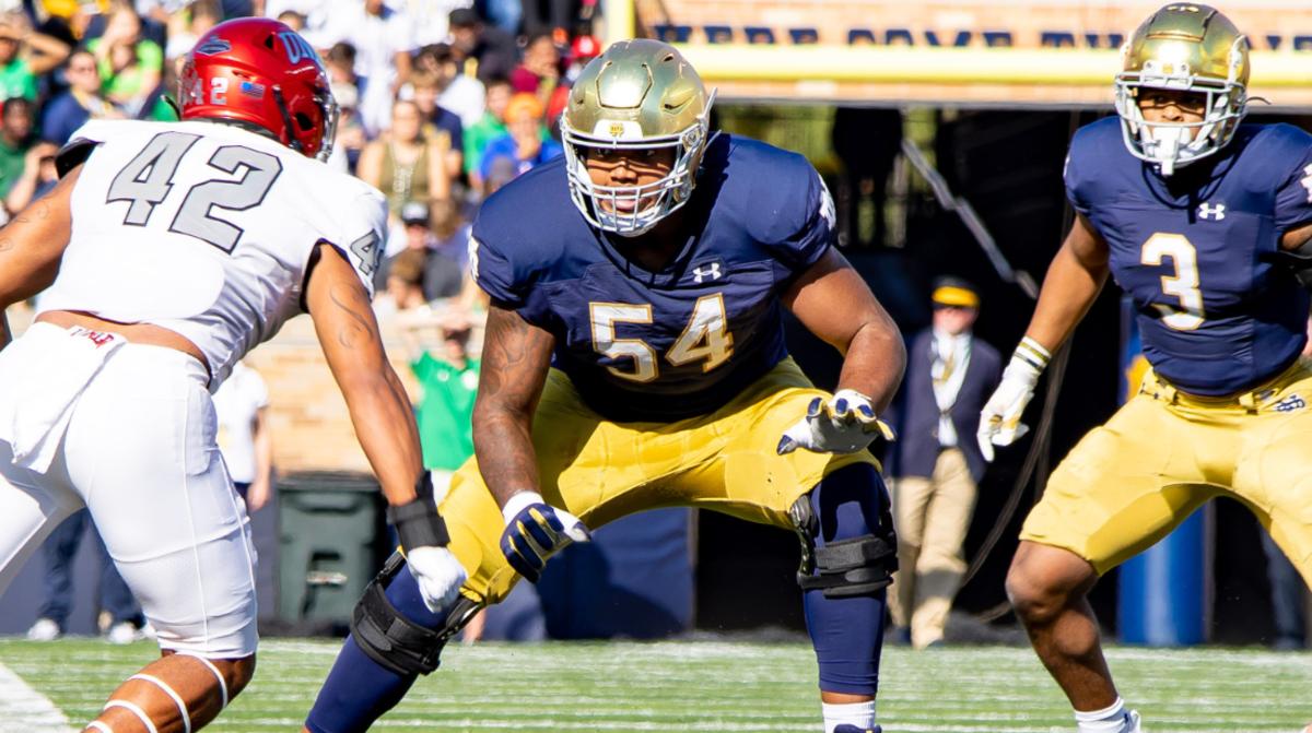 Notre Dame Lineman Blake Fisher Is Poised For A Breakout Season ...