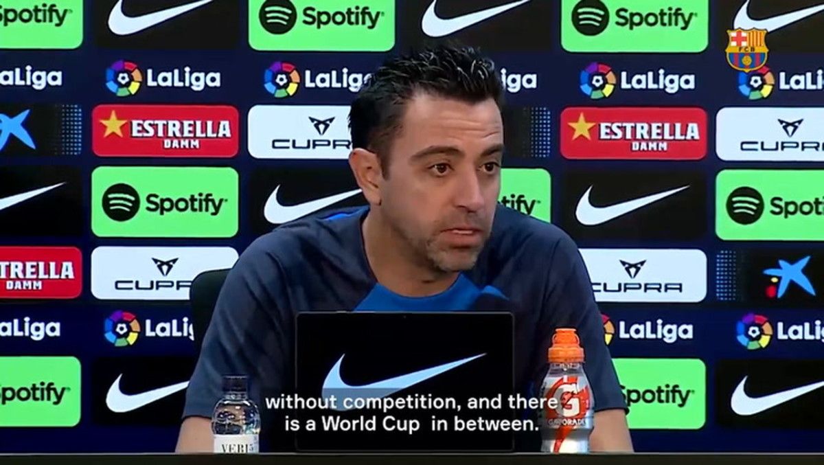 Xavi: 'It's an atypical season with the World Cup in the middle ...