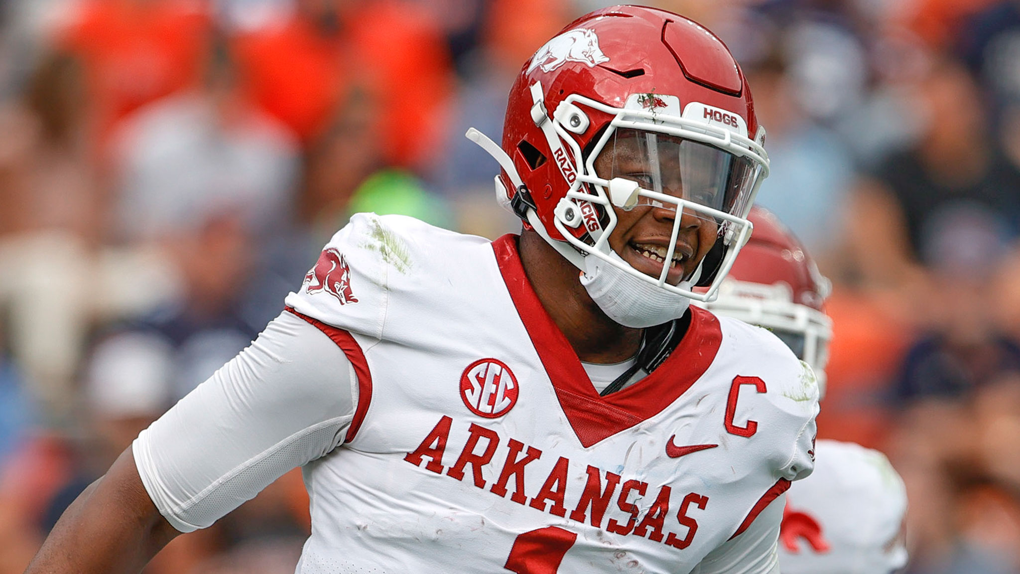 Razorbacks weren't particularly sharp at beginning, but rolled to 42-27 ...