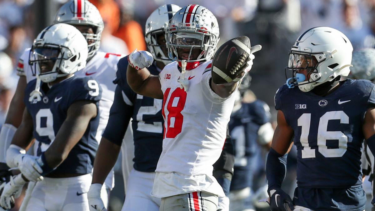 Ohio State’s Marvin Harrison Jr. “Tough,” “Gutsy” At Penn State ...