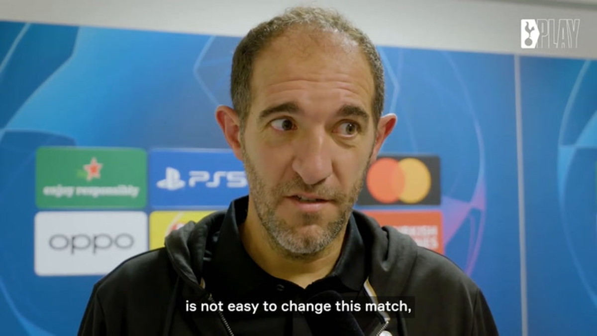 Tottenham assistant coach Cristian Stellini reacts to massive win at ...