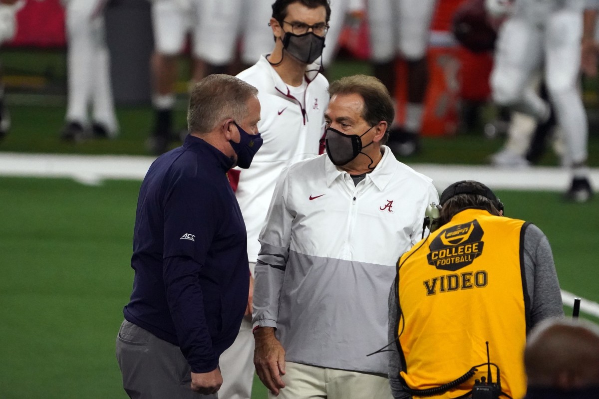 Mutual Respect: Nick Saban and Brian Kelly Bring Class to an Otherwise ...