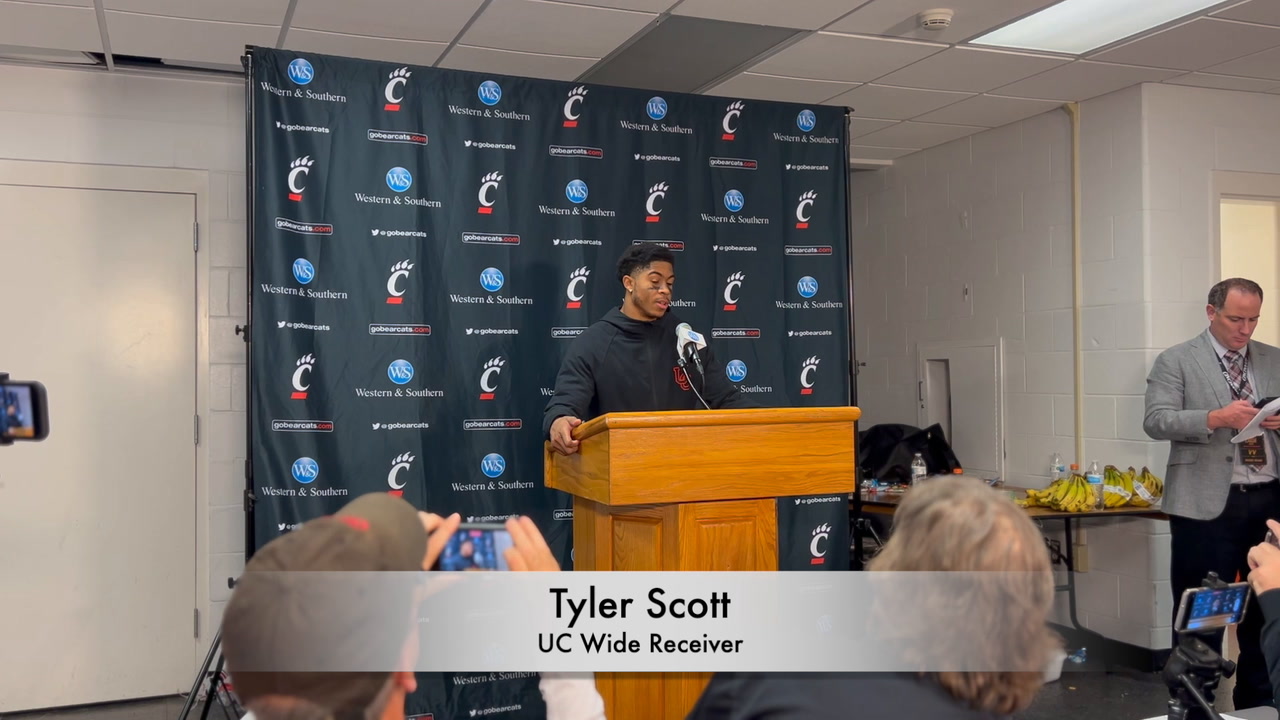 Tyler Scott Navy Postgame - All Bearcats