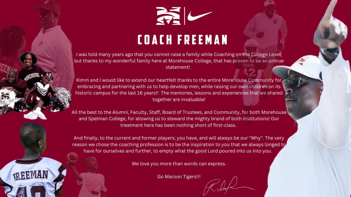 Rich Freeman Steps Down at Morehouse College - HBCU Legends