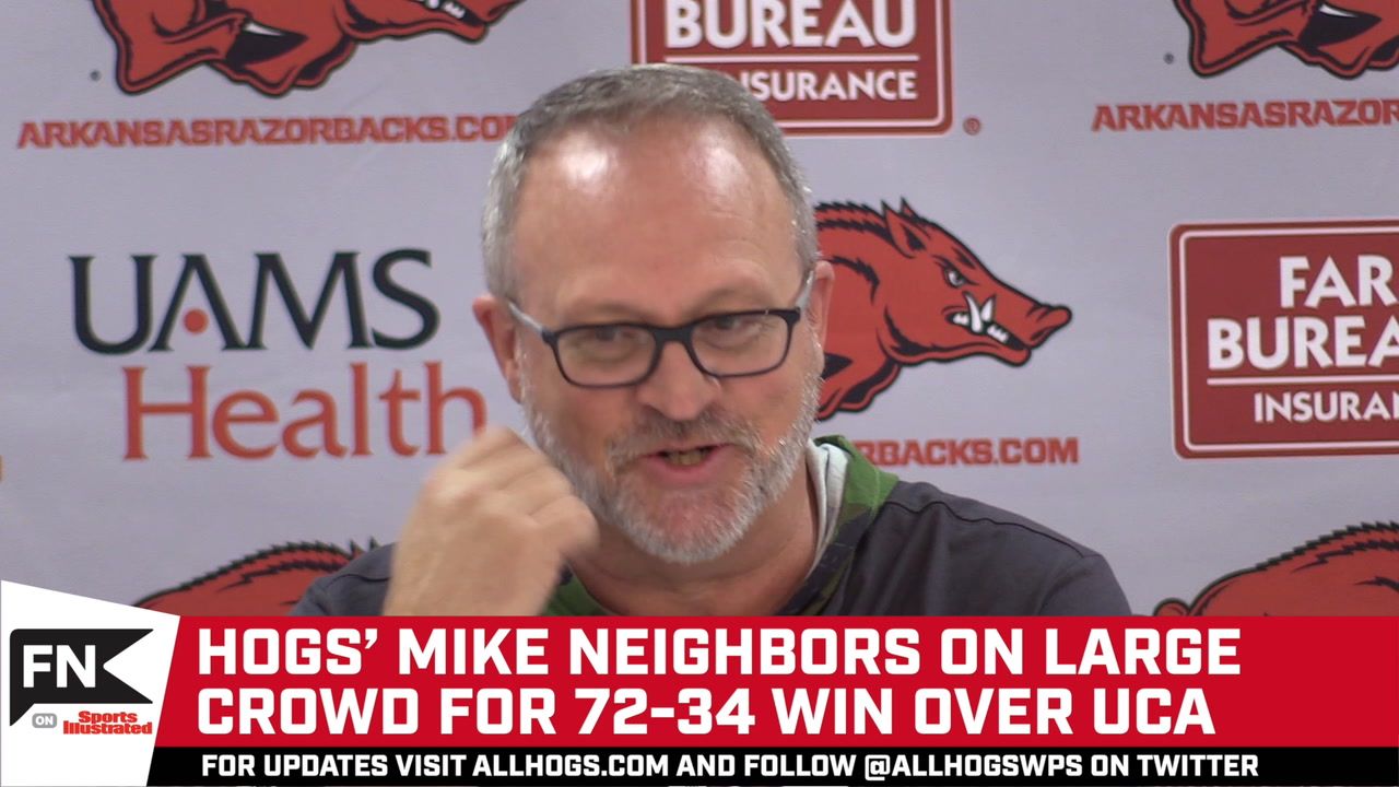 Hogs' Mike Neighbors Following Win Over UCA - Sports Illustrated All ...