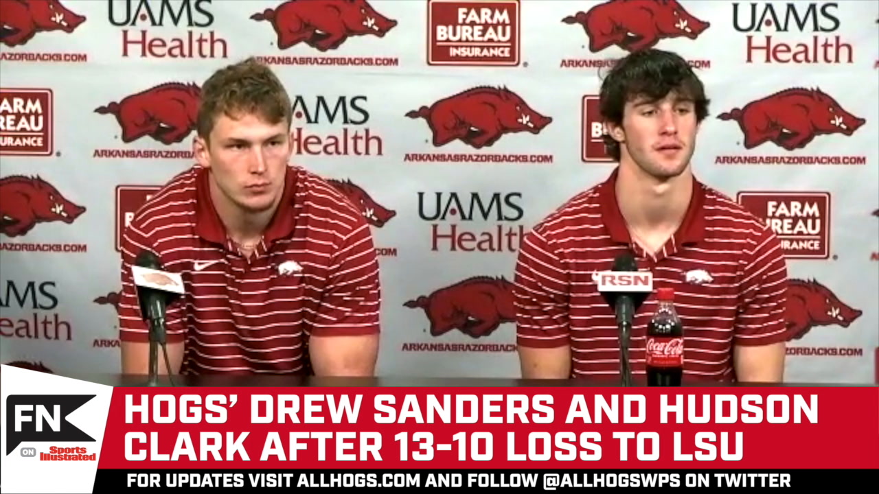 Hogs' Drew Sanders, Hudson Clark Recapping LSU - Sports Illustrated All ...