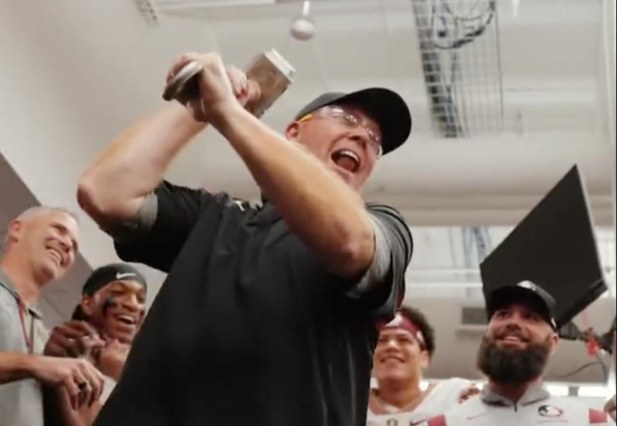 WATCH: Adam Fuller becomes the first coach to break the rock - Sports ...