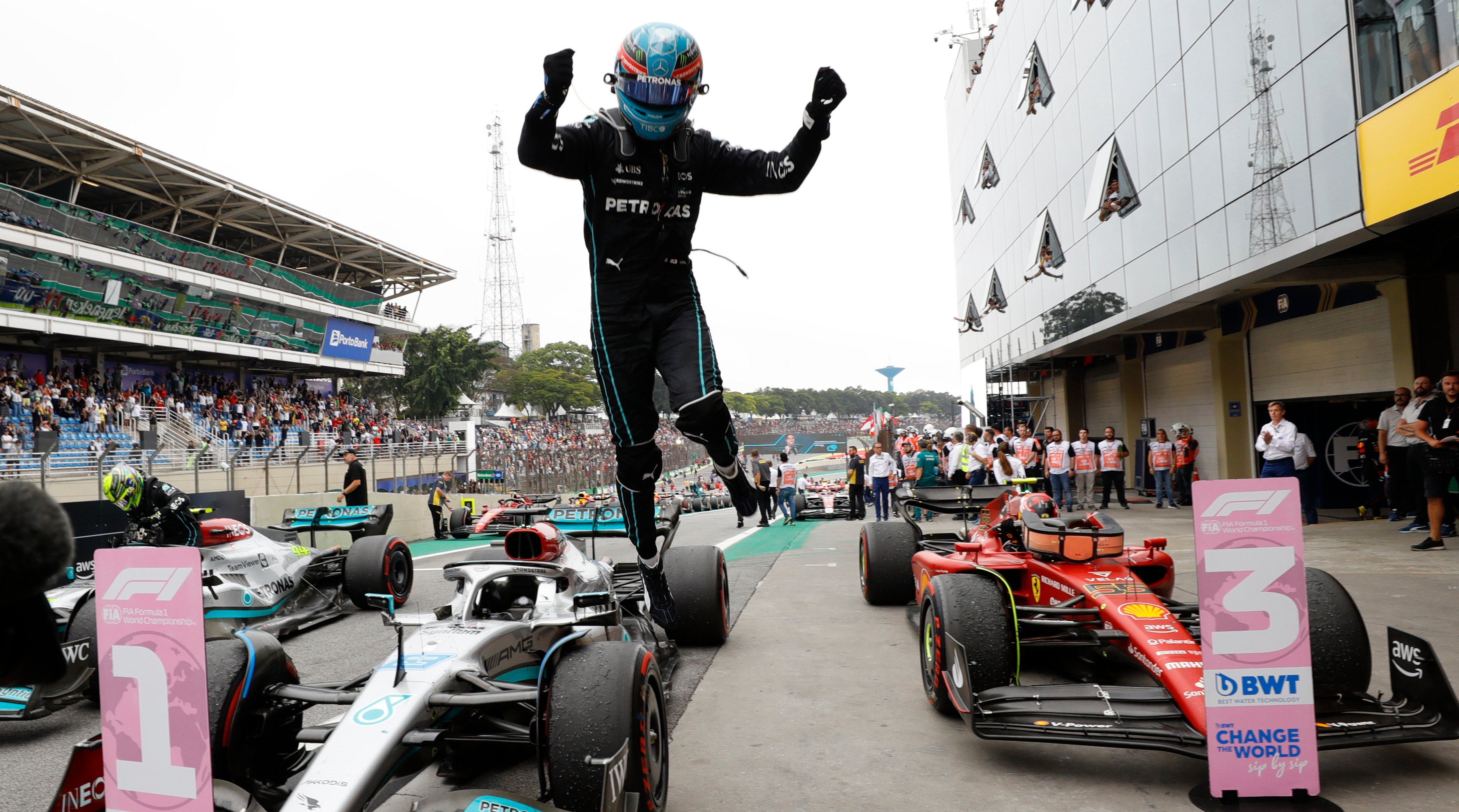 George Russell Gets First F1 Race Win at Sao Paulo Grand Prix - Sports ...