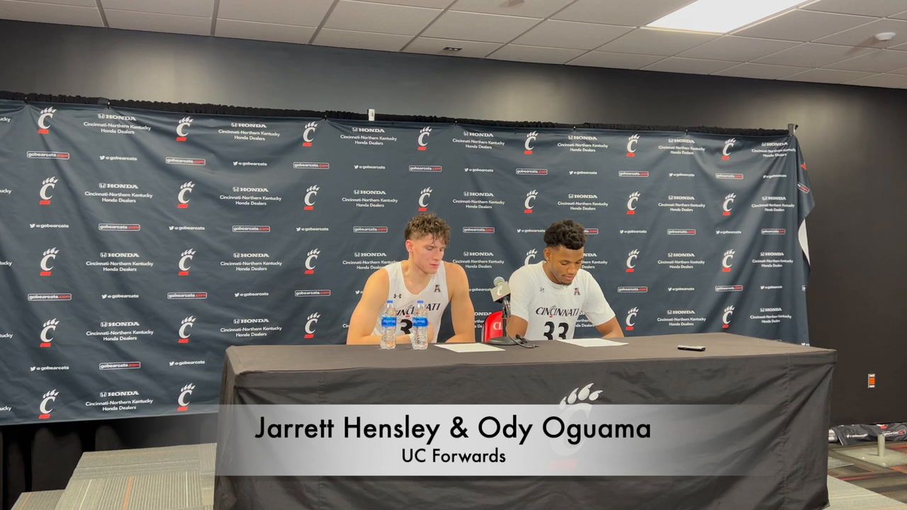 Jarrett Hensley, Ody Oguama EKU Postgame - All Bearcats