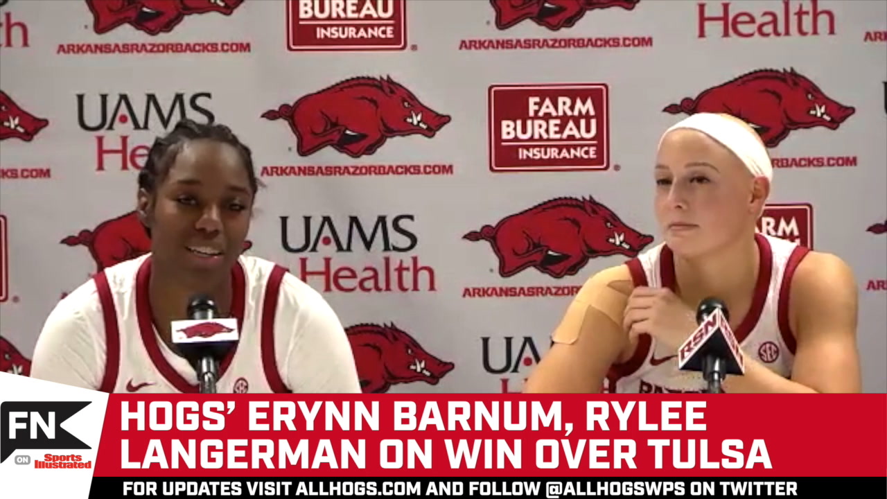 Hogs' Erynn Barnum, Rylee Langerman on Tulsa Win - Sports Illustrated ...