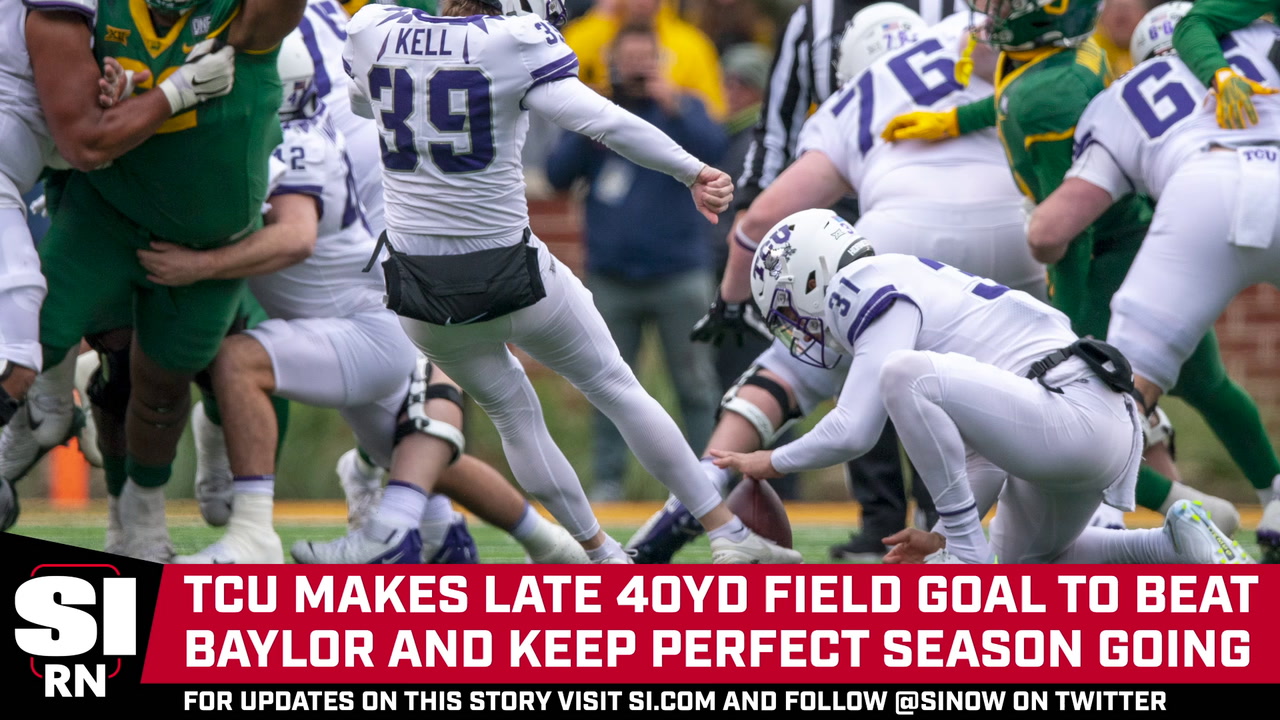 WATCH! TCU Defeats Baylor 29-28 - Sports Illustrated TCU Killer Frogs ...
