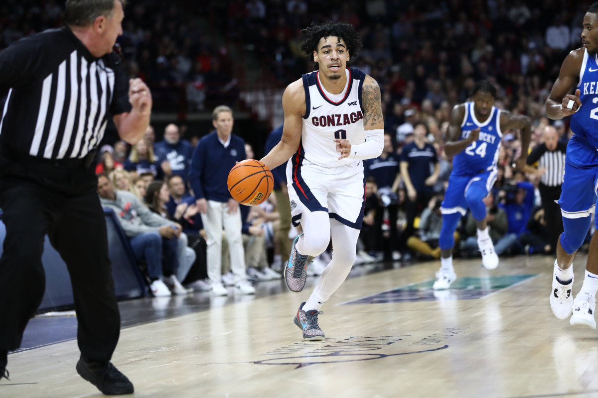 Look: Photo gallery from Gonzaga's win over Kentucky at Spokane Arena ...