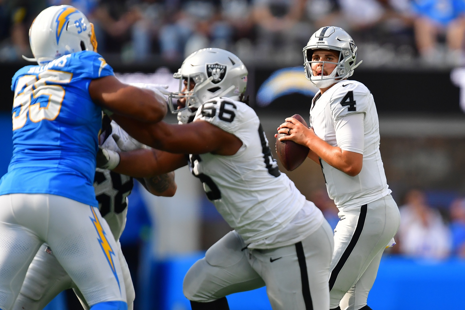 Las Vegas Raiders offensive line Dylan Parham entering 2024-25 NFL ...