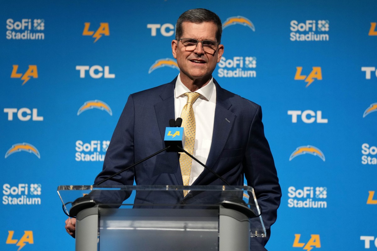 Chargers News: Bill Plaschke Reacts To Jim Harbaugh's First Presser - Sports Illustrated Los ...