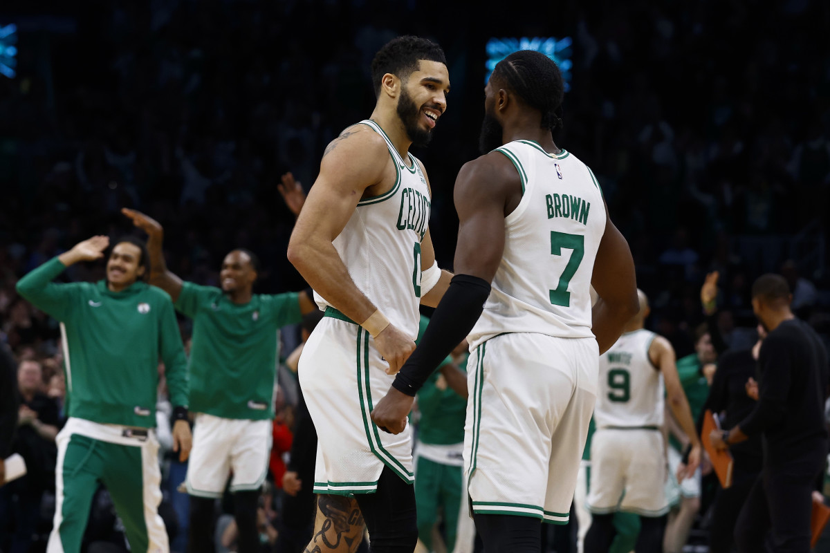 Jayson Tatum Shares His Thoughts on Jaylen Brown Participating in Dunk ...