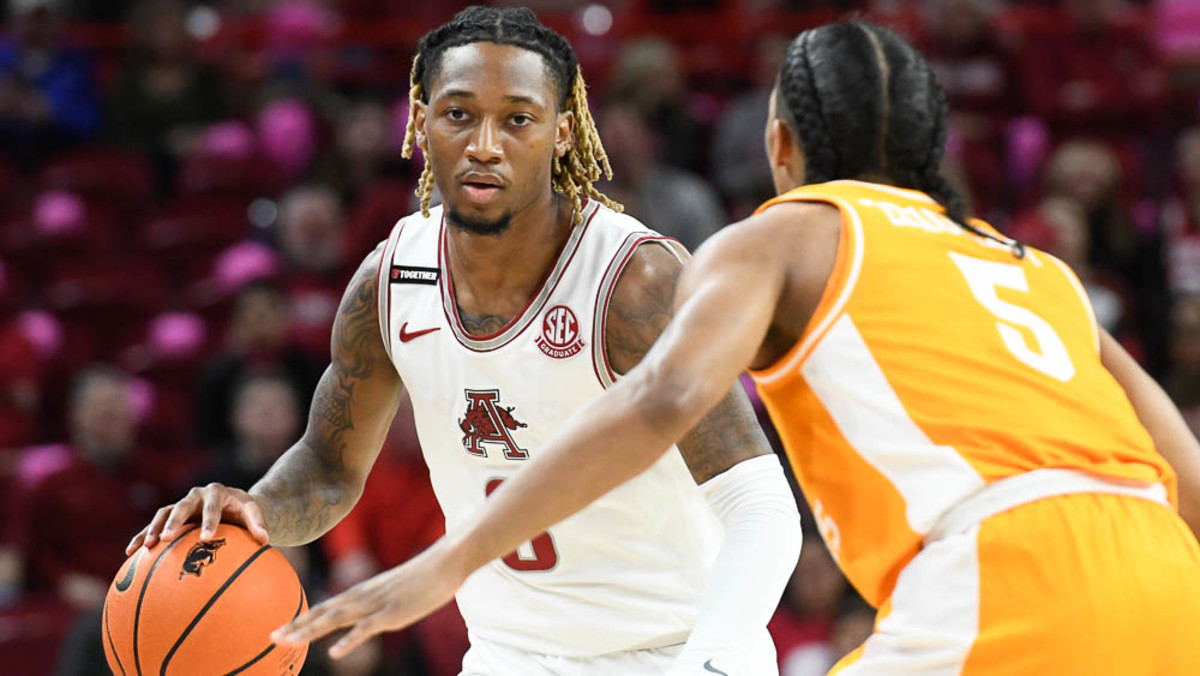 WATCH: Hogs point guard El Ellis after stunning loss to Vols - Sports ...