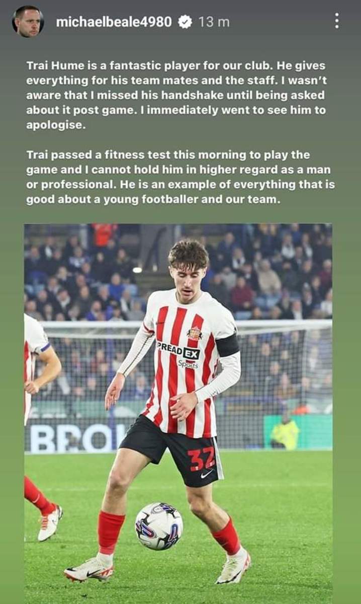 Michael Beale denies Trai Hume disrespect, claiming: 'I didn't see him' - Sports Illustrated ...