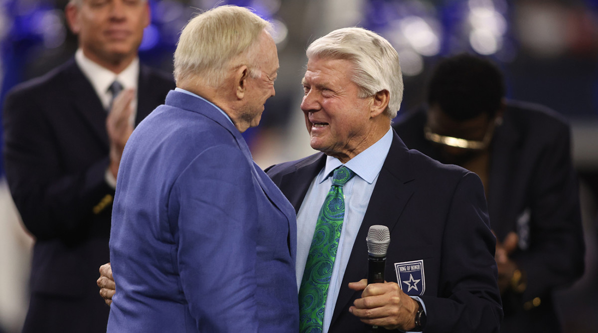 Jimmy Johnson Says He’s Back in Cowboys Owner Jerry Jones’s Good Graces ...