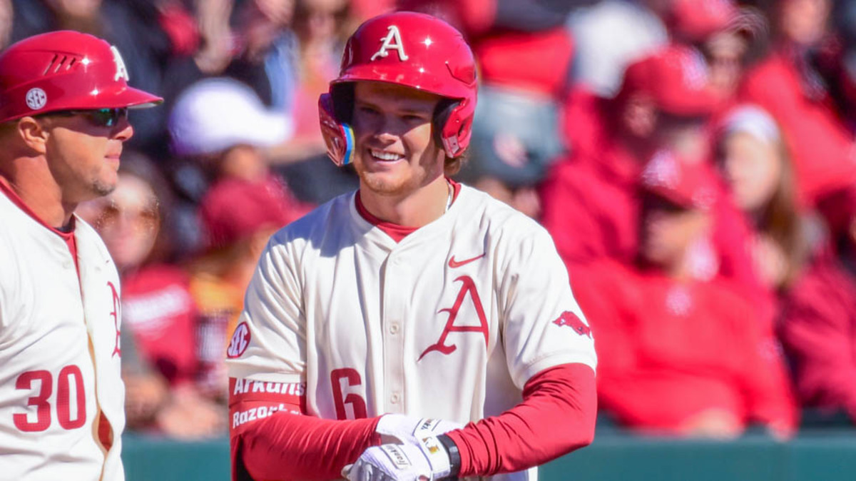 Smith nearly double career-high strikeout total Razorbacks pull through ...