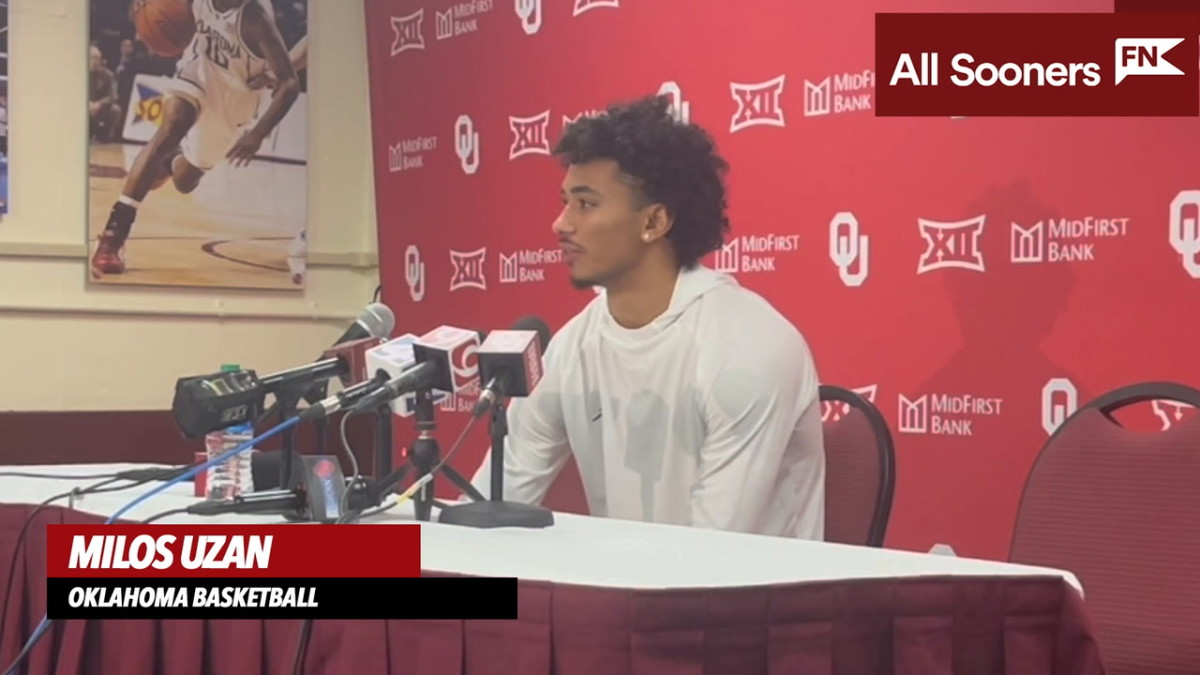 WATCH: Oklahoma G Milos Uzan, Javian McCollum Interview (Pre-Bedlam ...