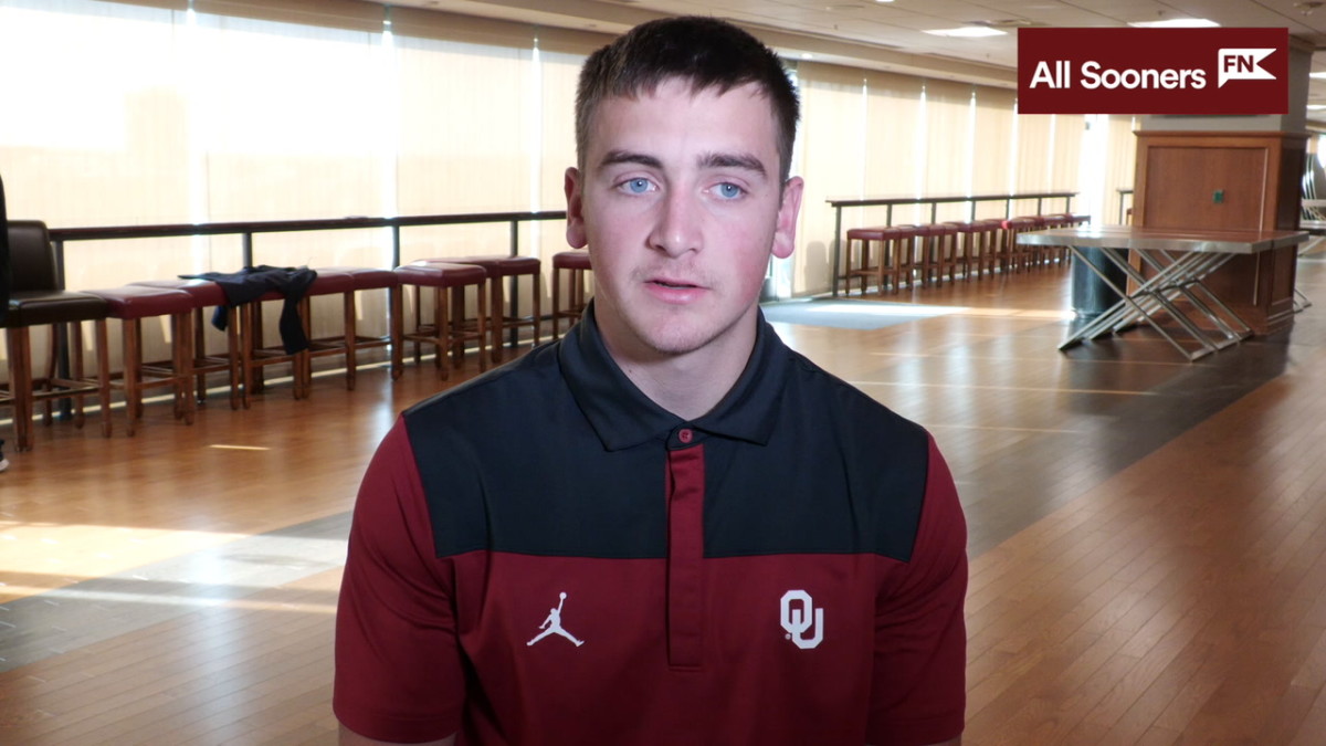 WATCH: Oklahoma K Liam Evans Spring Media Day - Sports Illustrated ...