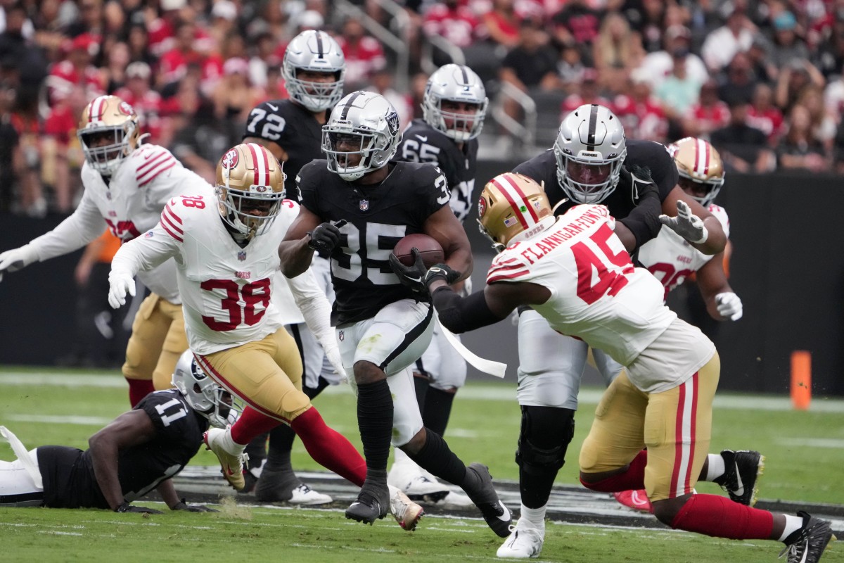 Las Vegas Raiders' Zamir White continues to progress through camp ...