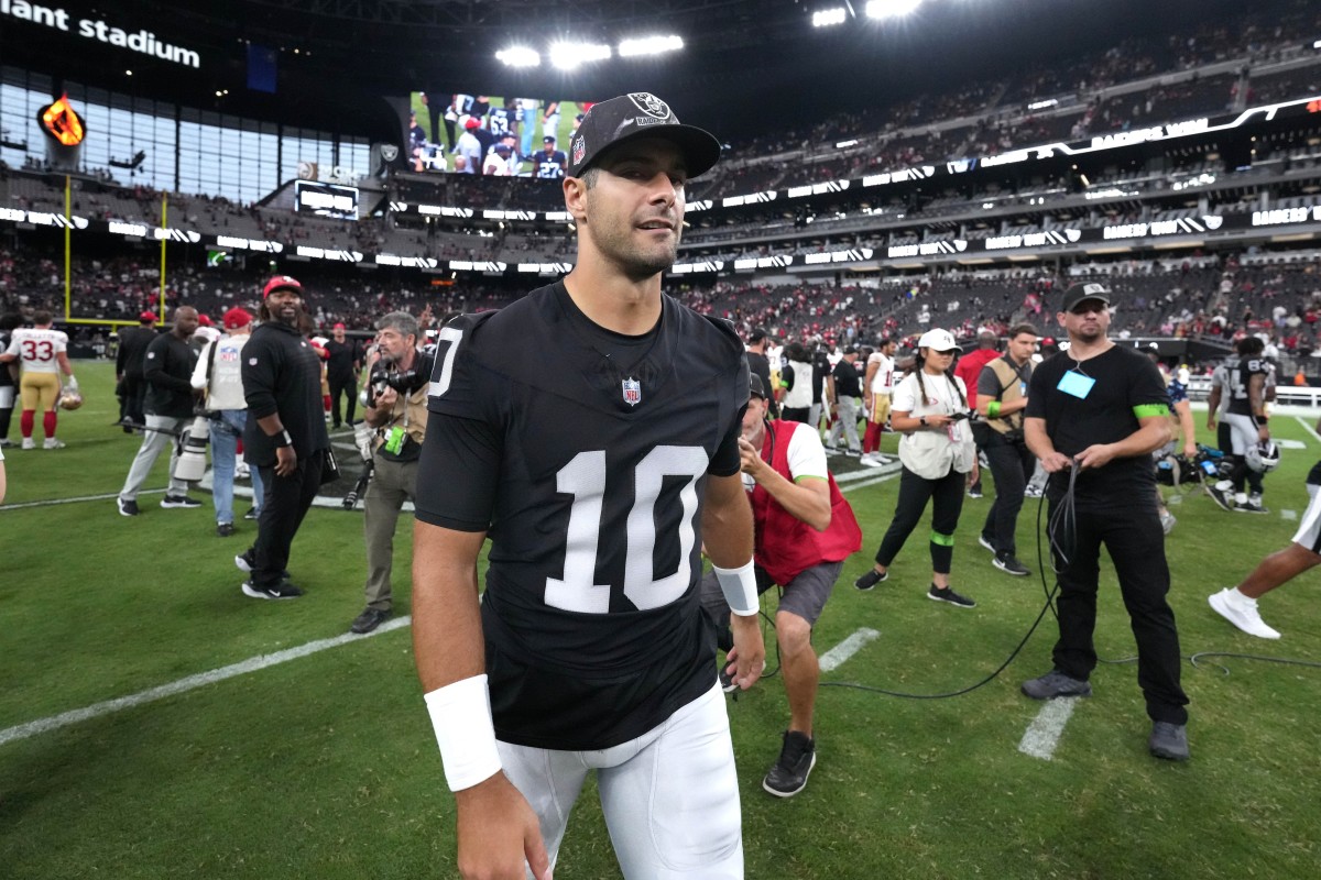 Former coach says Las Vegas Raiders' Jimmy G could have best year ...
