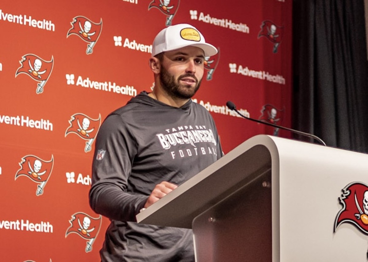 Baker Mayfield Speaks After Being Named Buccaneers’ Starting Quarterback - Tampa Bay Buccaneers ...