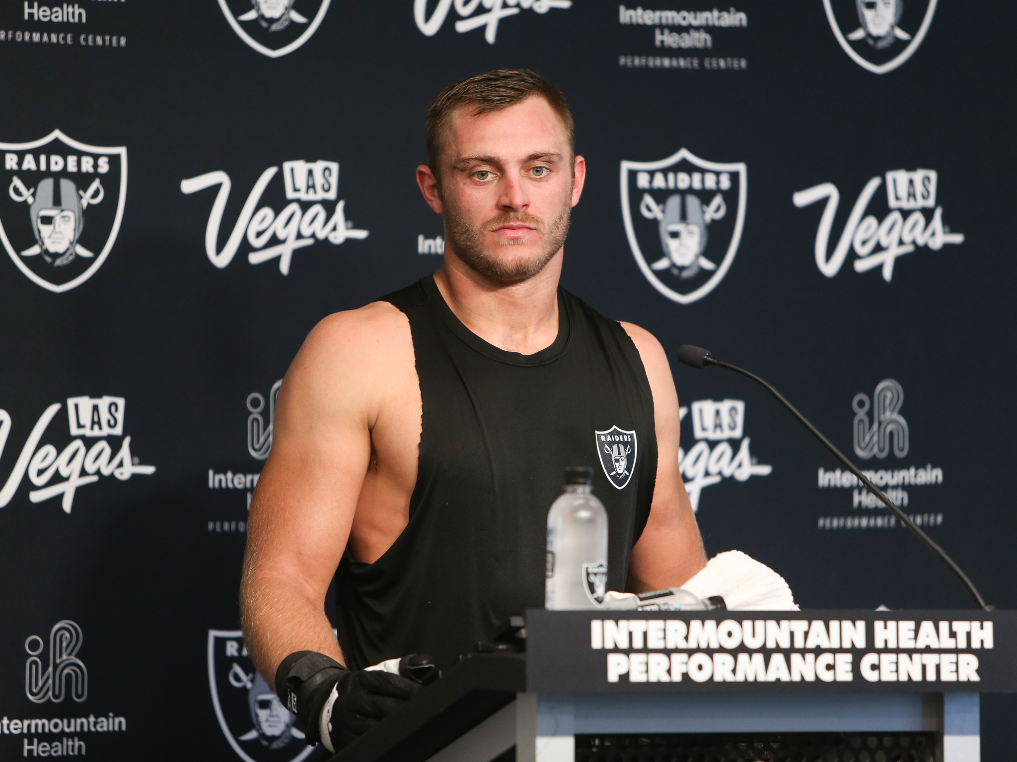 From Las Vegas Raiders training camp: LB Luke Masterson - Sports ...