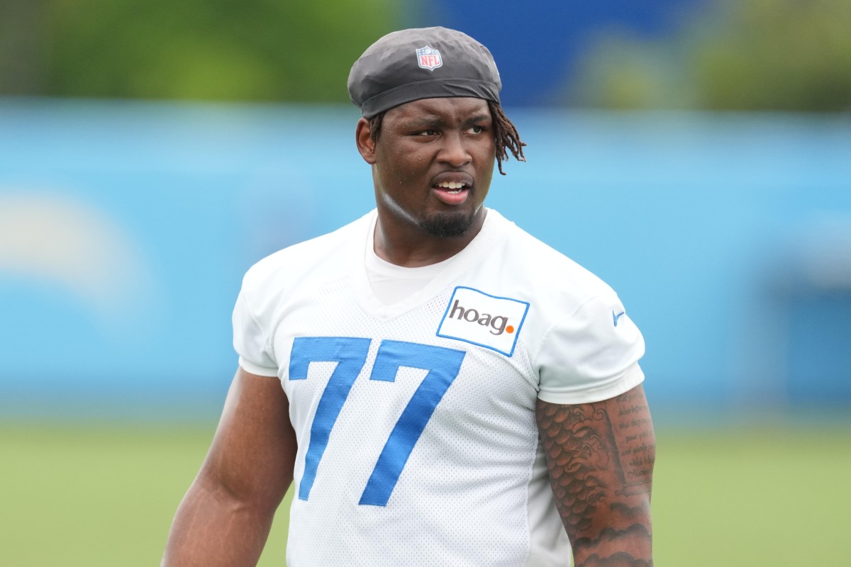 Chargers News: OL Zion Johnson Aims for Sophomore Season Breakthrough ...