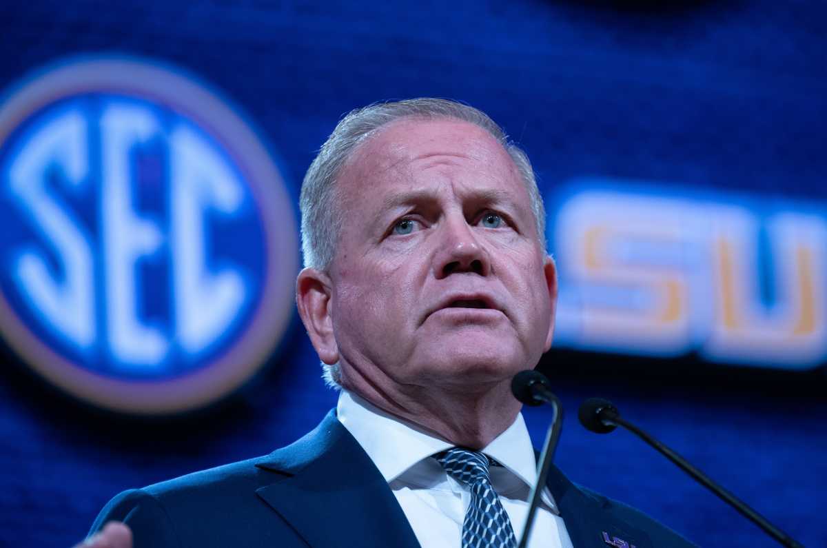 LSU Head Coach Brian Kelly Talks Florida State Ahead of High-Profile ...