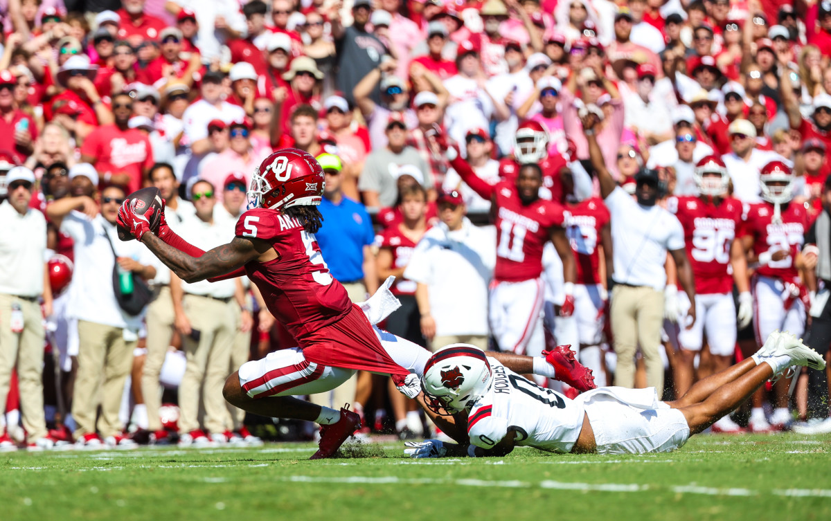 How WR Andrel Anthony is Looking to Build Off Explosive Oklahoma Debut ...