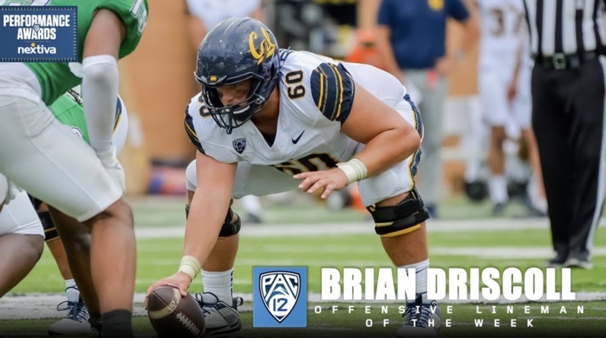 Cal Football: Brian Driscoll Named the Pac-12's Offensive Lineman of ...