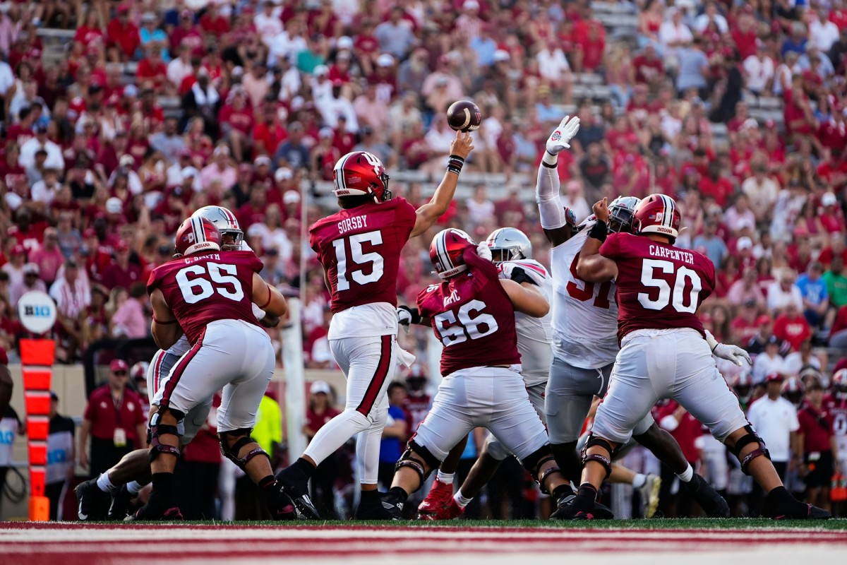Indiana Offensive Line Showing Early Signs of Improvement Under Bob ...