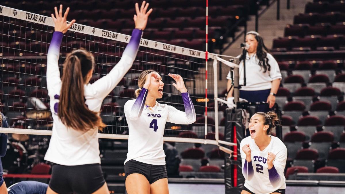 TCU Volleyball: Day 2 in Aggieland - Frogs Take Down Utah State in Dominating Fashion - Sports ...