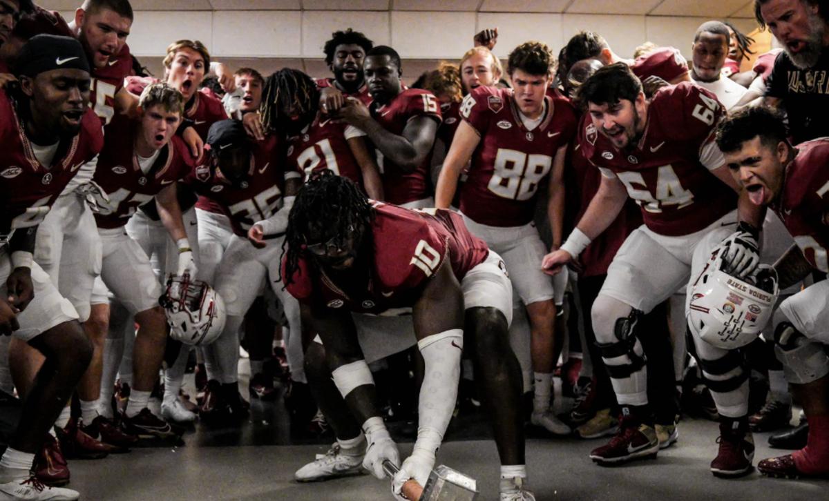 WATCH: DJ Lundy Breaks The Rock After The Seminoles Survive In Chestnut ...