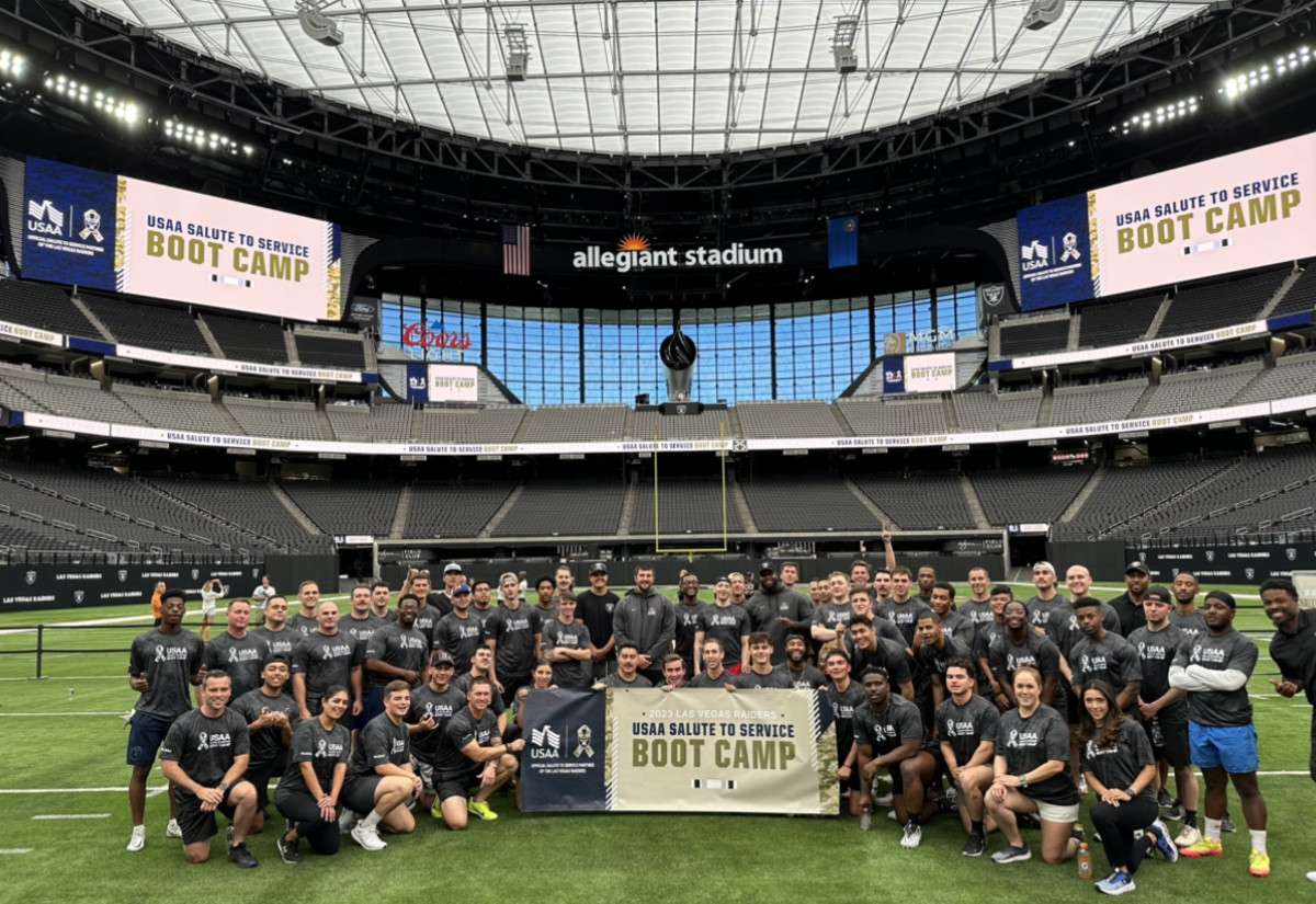 Las Vegas Raiders, USAA host Salute to Service NFL Boot Camp - Sports ...