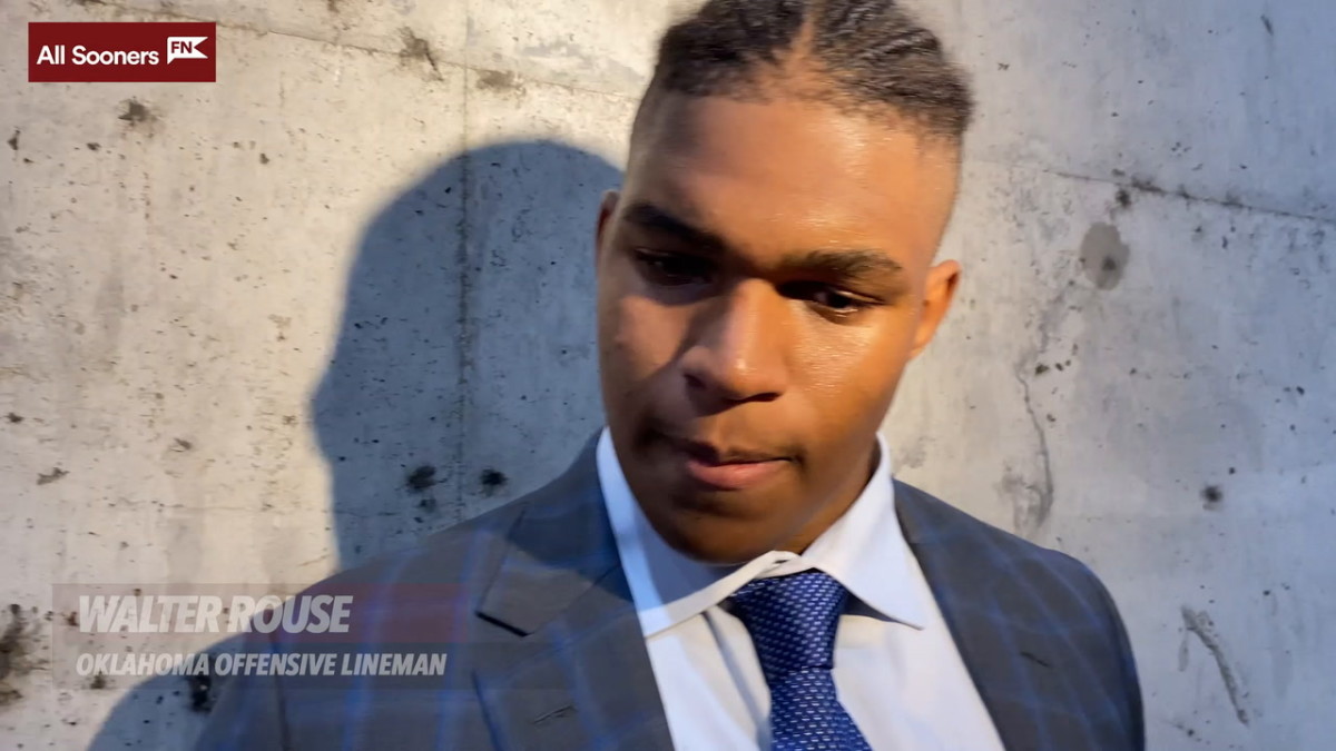 WATCH: Oklahoma OT Walter Rouse Cincinnati Postgame - Sports ...