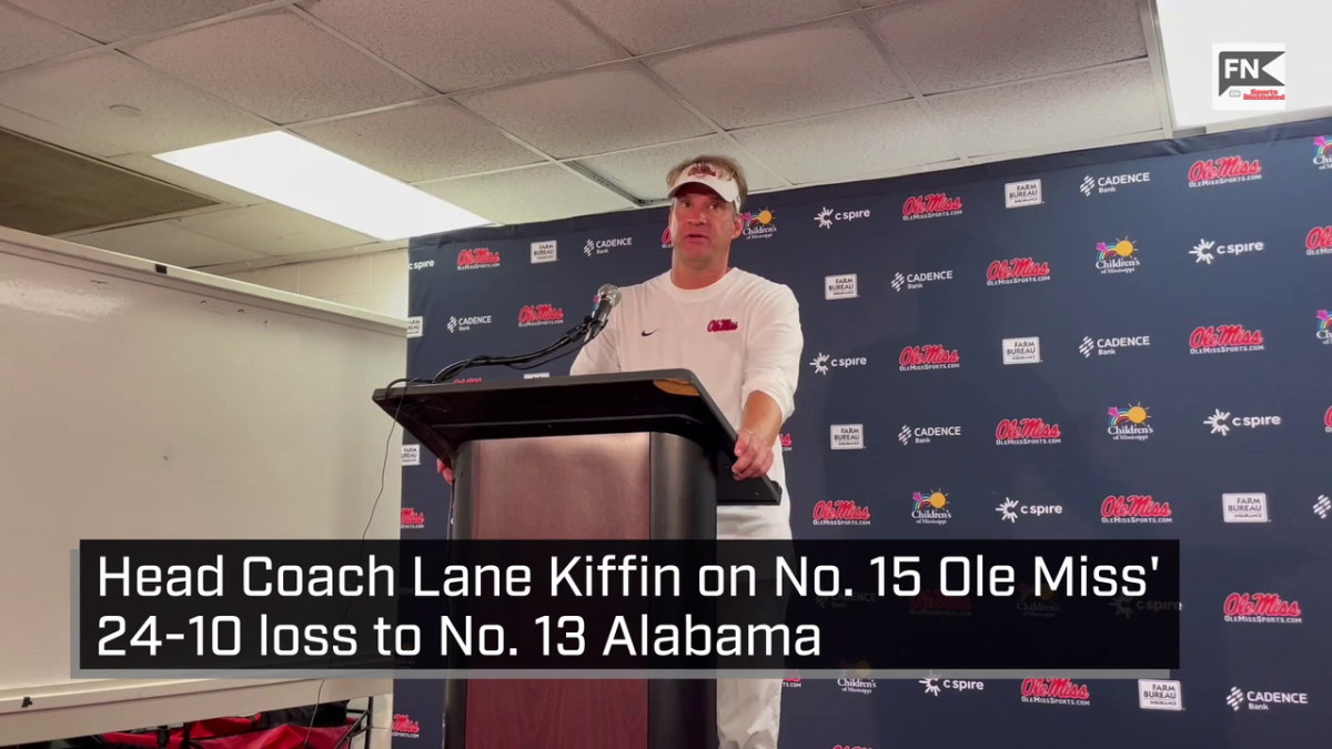 Everything Lane Kiffin Said after No. 15 Ole Miss' 24-10 Loss to No. 13 ...