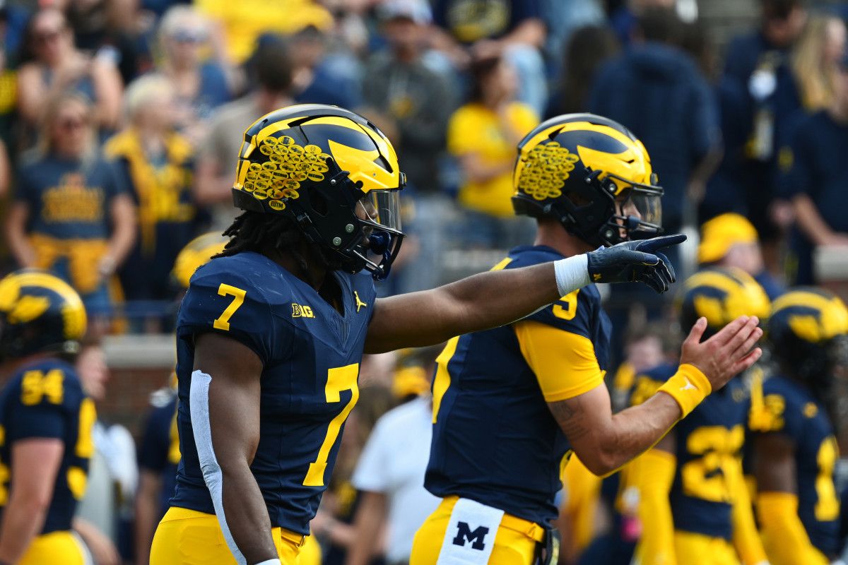 WATCH: Jim Harbaugh Shares Thoughts On Donovan Edwards Through Four ...
