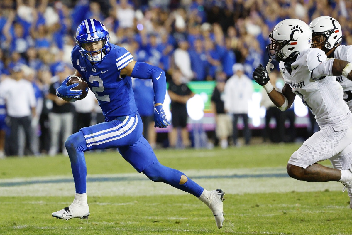 BYU WR Chase Roberts Watches Film Every Week with a Former BYU Legend ...
