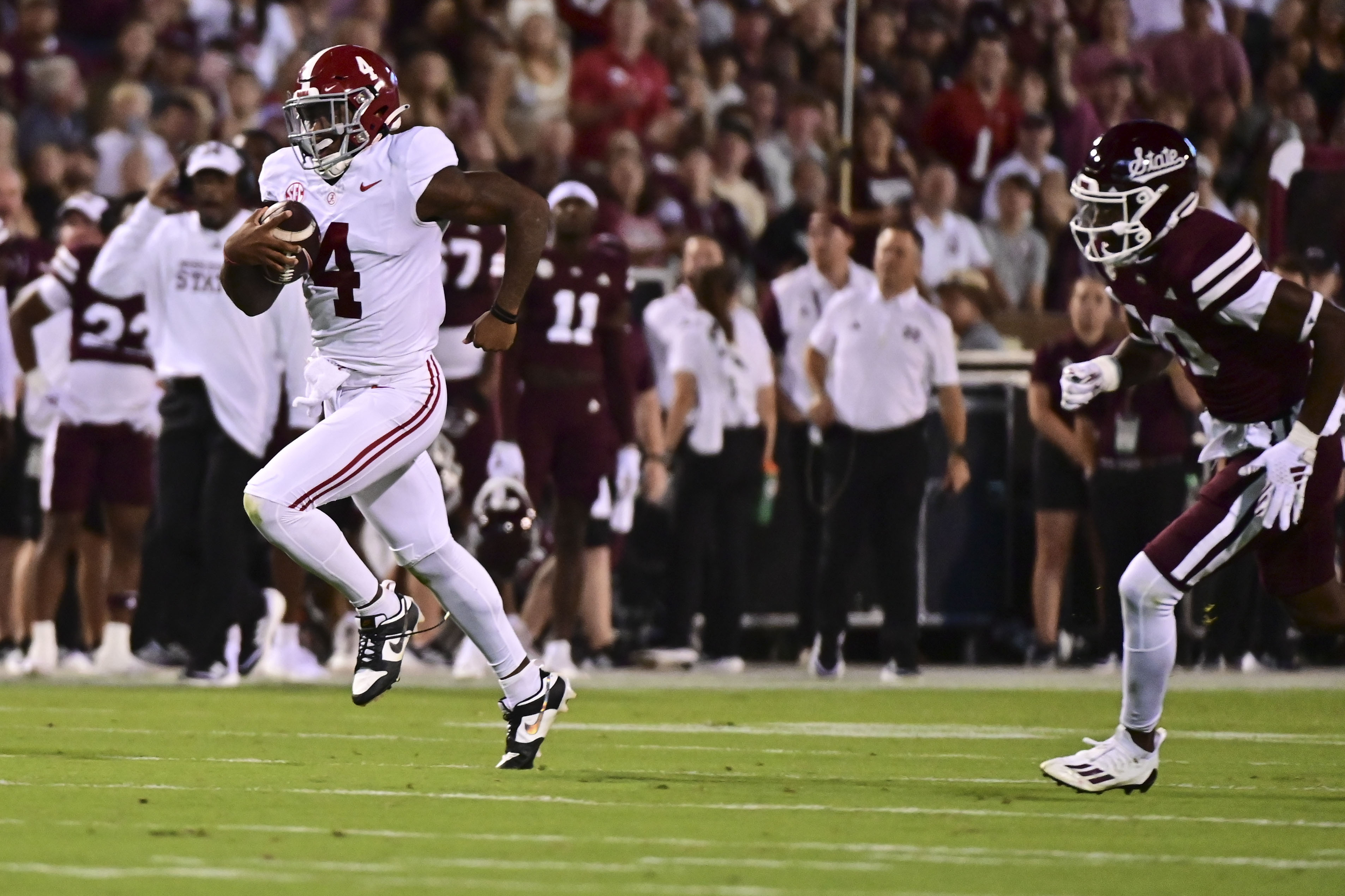 Texas A&M Aggies Jimbo Fisher on Alabama QB Jalen Milroe: 'You May ...