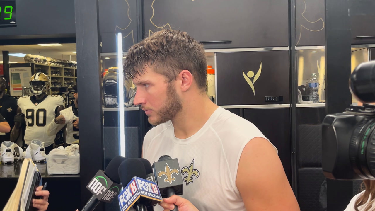 Foster Moreau Locker Room Interview - Week 5 - Sports Illustrated New Orleans Saints News ...