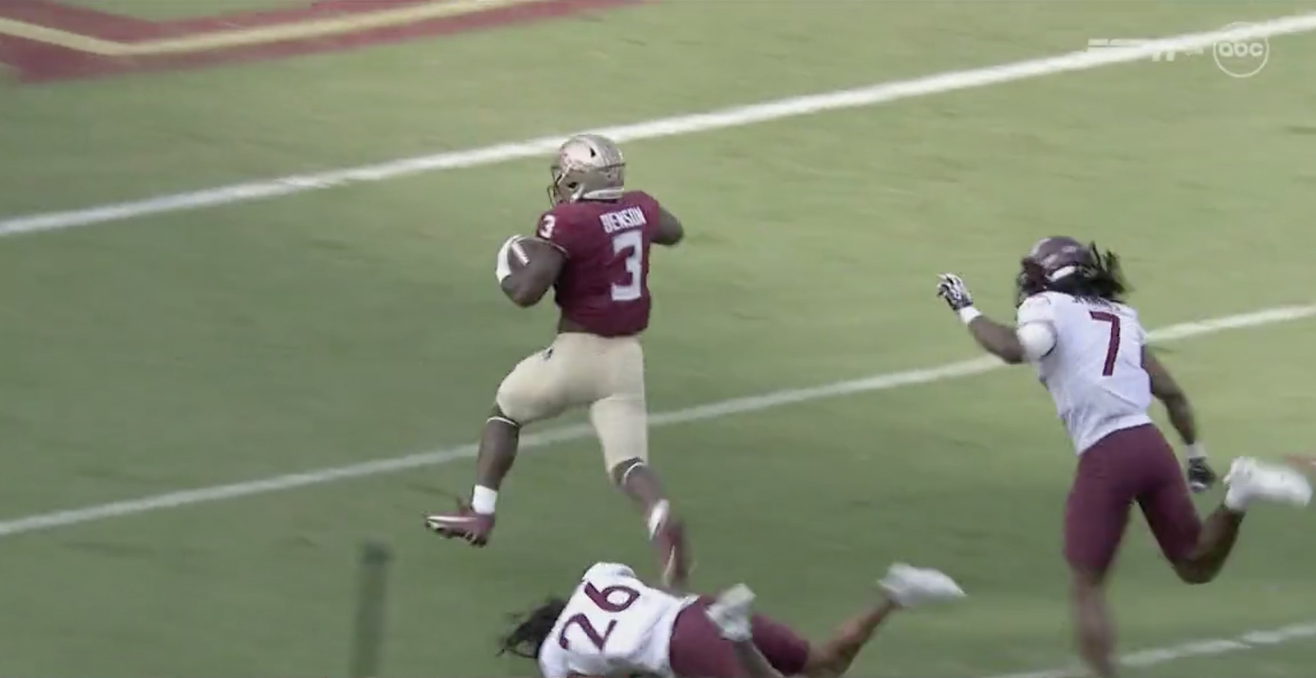 WATCH: Trey Benson Scores Huge Touchdown Against Virginia Tech - Sports ...