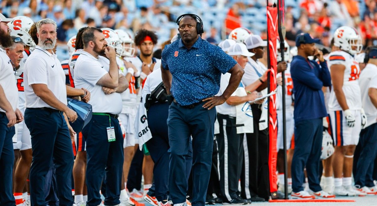Dino Babers Discusses Blocked Punt First Down Call, Challenge ...